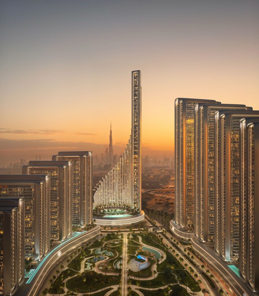 Mercedes-Benz unveils ‘city within a city’ skyscraper district in Dubai ...